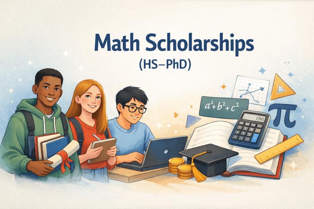 25+ Math Scholarships (HS–PhD) 2026 Deadlines & Fast Links ...