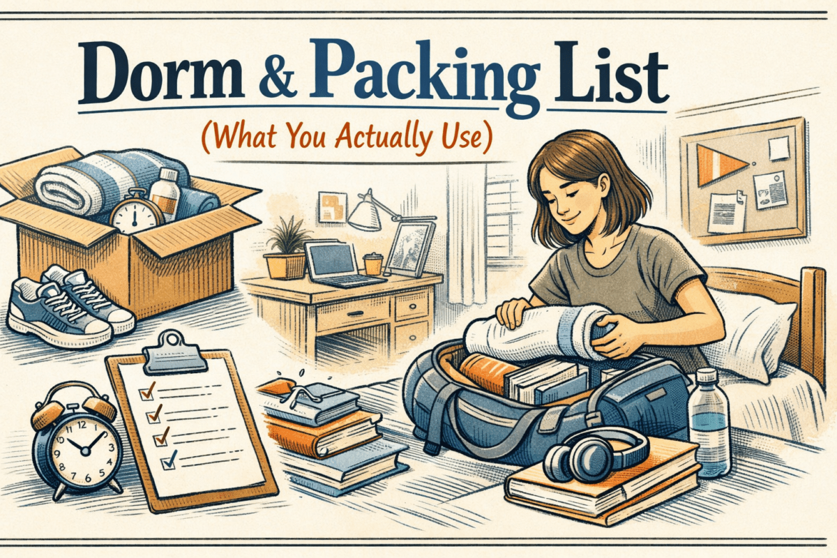 Dorm & Packing List (What You Actually Use) - ScholarshipsandGrants.us
