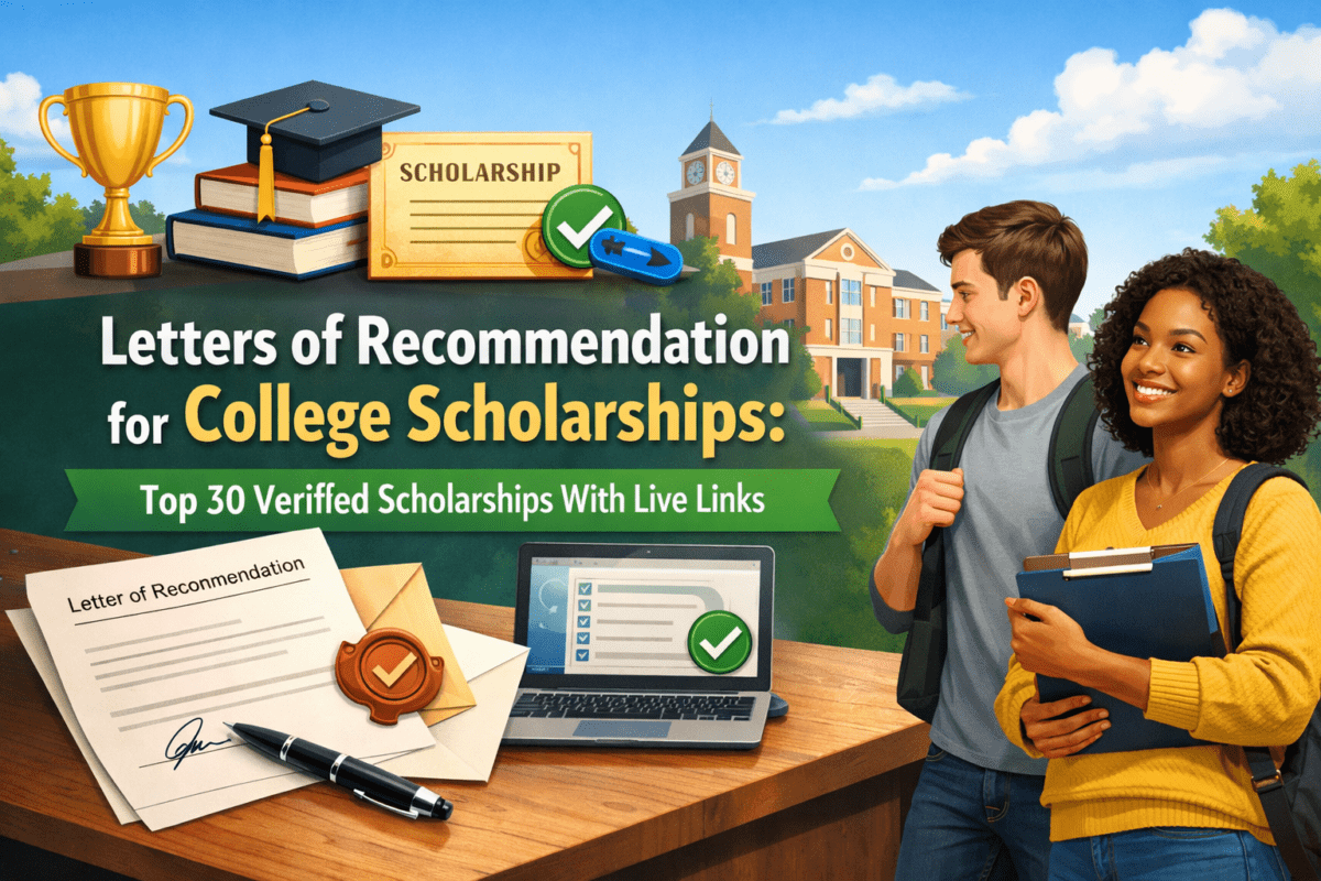 Letters of Recommendation for College Scholarships: Top 30 Verified ...